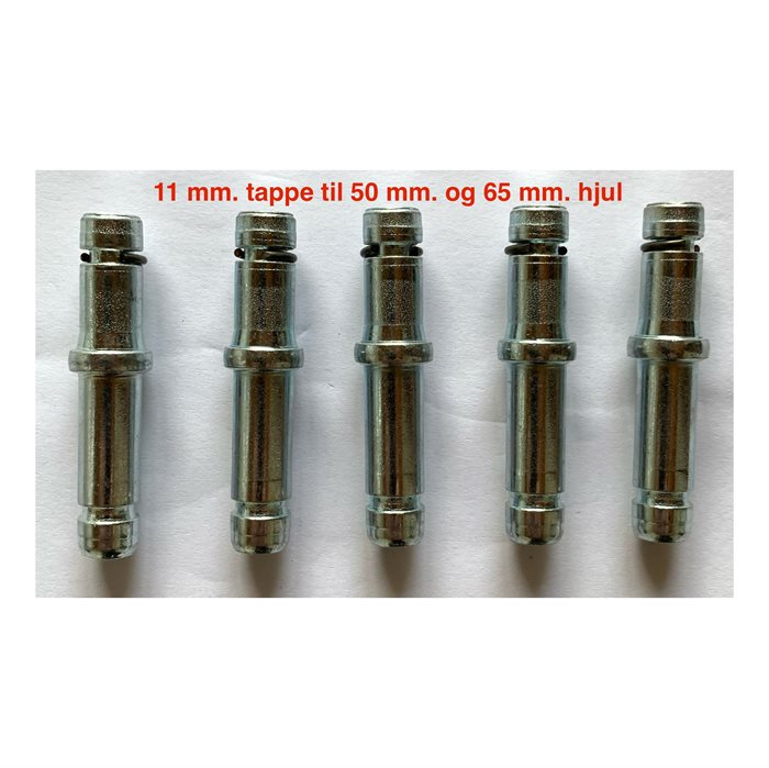 11 mm. tappe til 50 mm. og 65 mm. hjul.